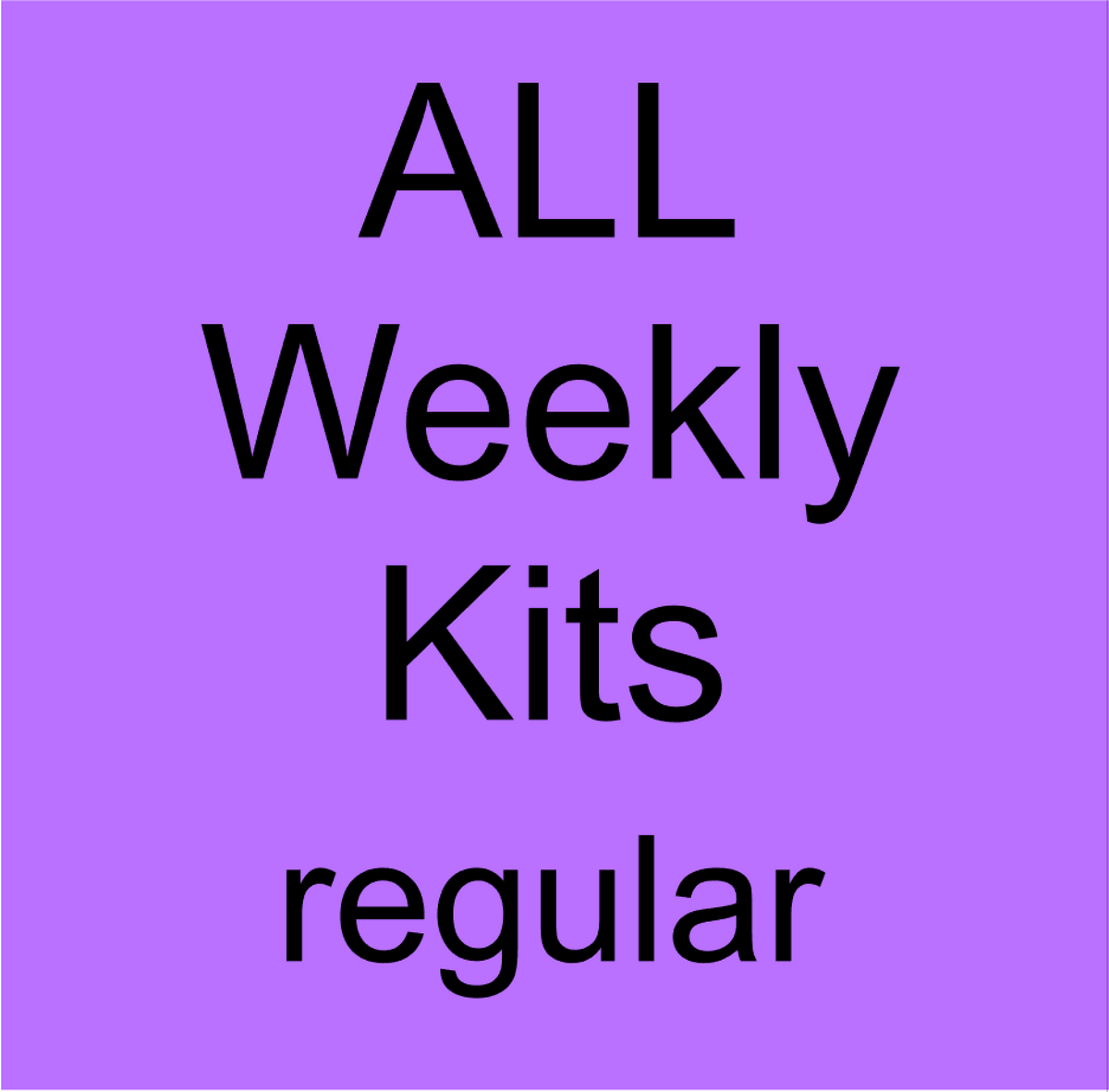 Weekly Kits * Please go to our POCKET Weeklies to see our full list ...